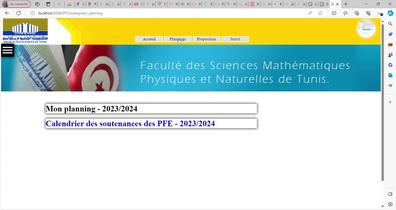 Application web de gestion des PFE - One News Page VIDEO