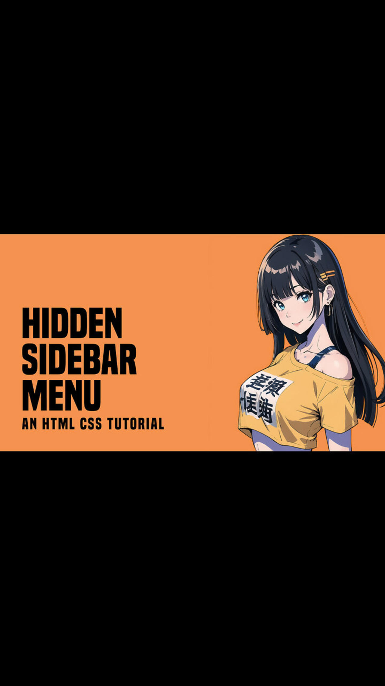 Hidden Sidebar Menu In Html Css No Javascript One News Page Video 5402