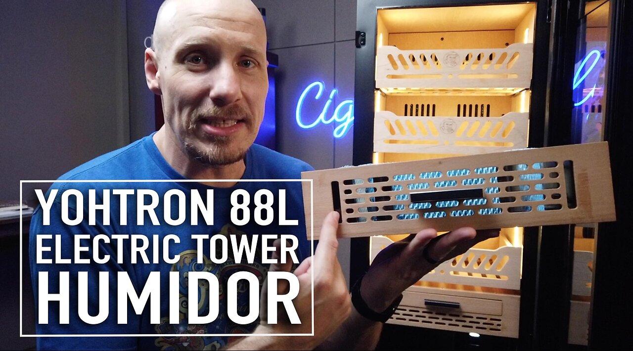 Yohtron 88L Electric Tower Humidor Review - One News Page VIDEO