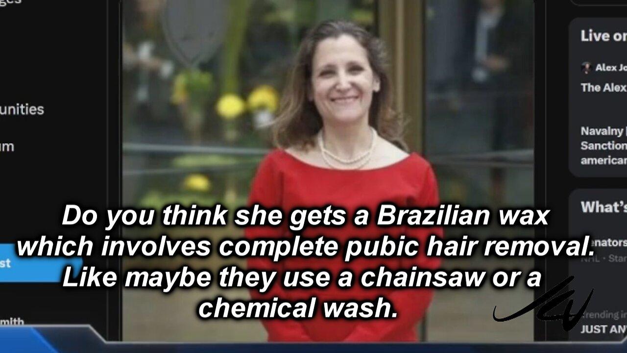 Freeland knows no shame for blowing through - One News Page VIDEO Freeland knows no shame for blowing through - One News Page VIDEO