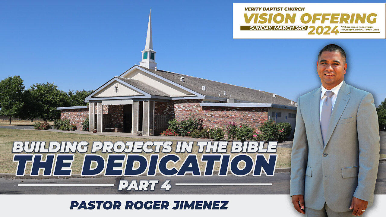 The Dedication (Part 4) | Pastor Roger Jimenez - One News Page VIDEO