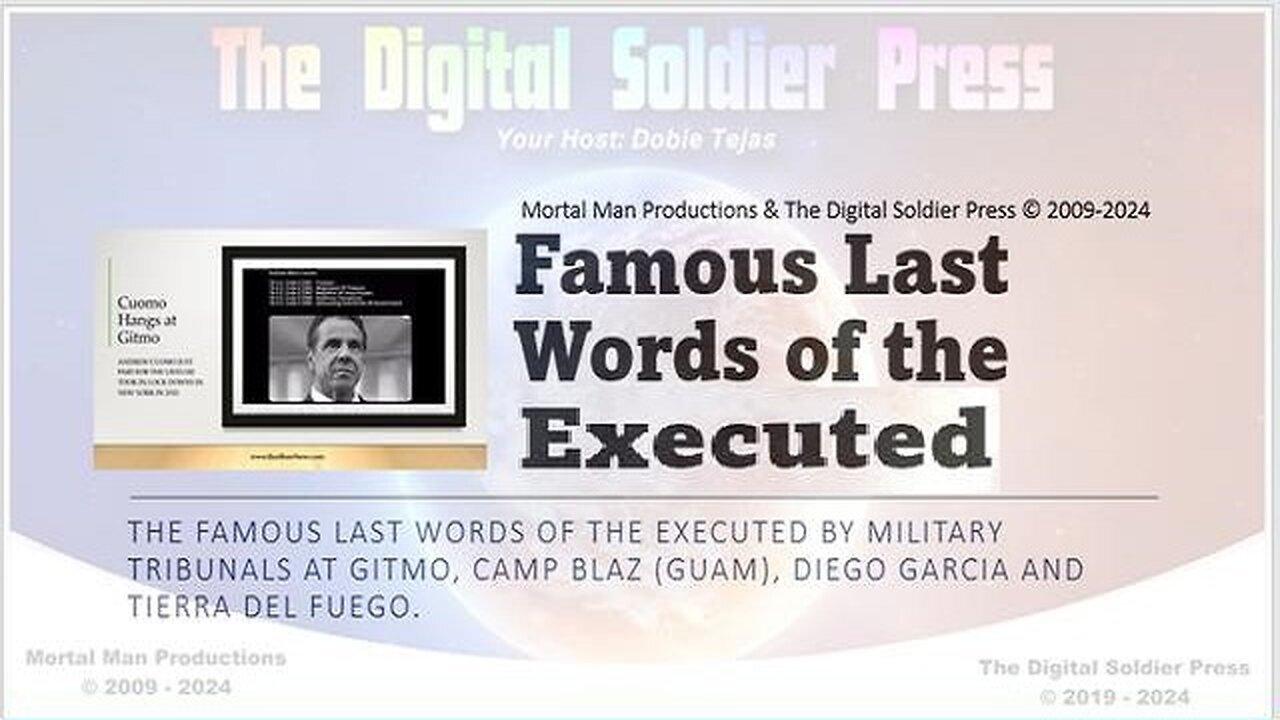 Fe 24 >Famous Last Words of the Executed! - One News Page VIDEO