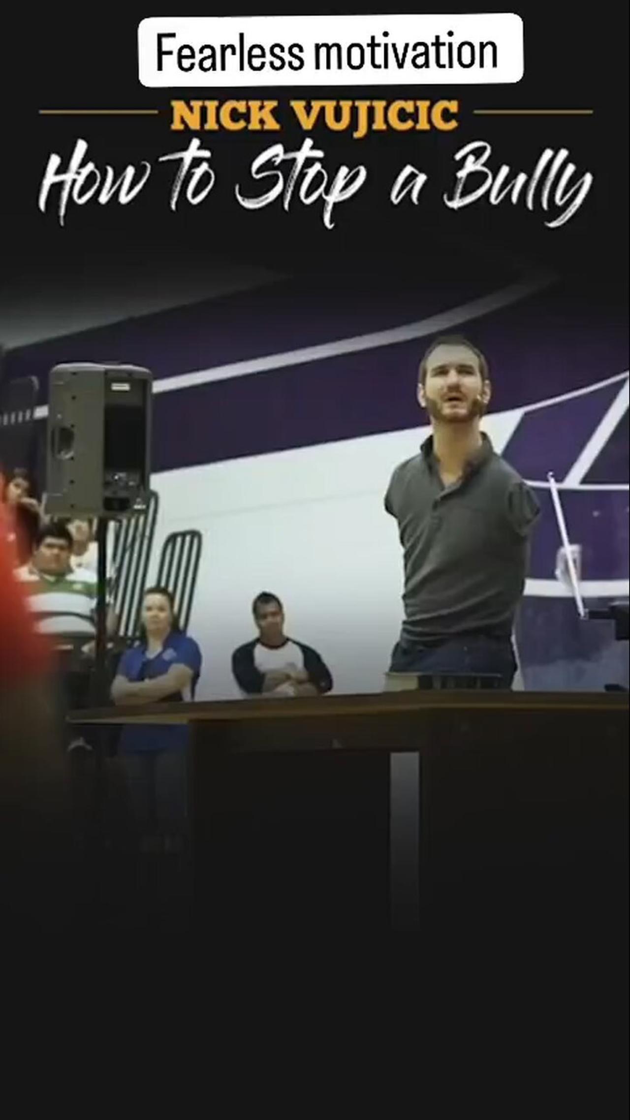 How To Stop A Bully Nick Vujicic One News Page Video