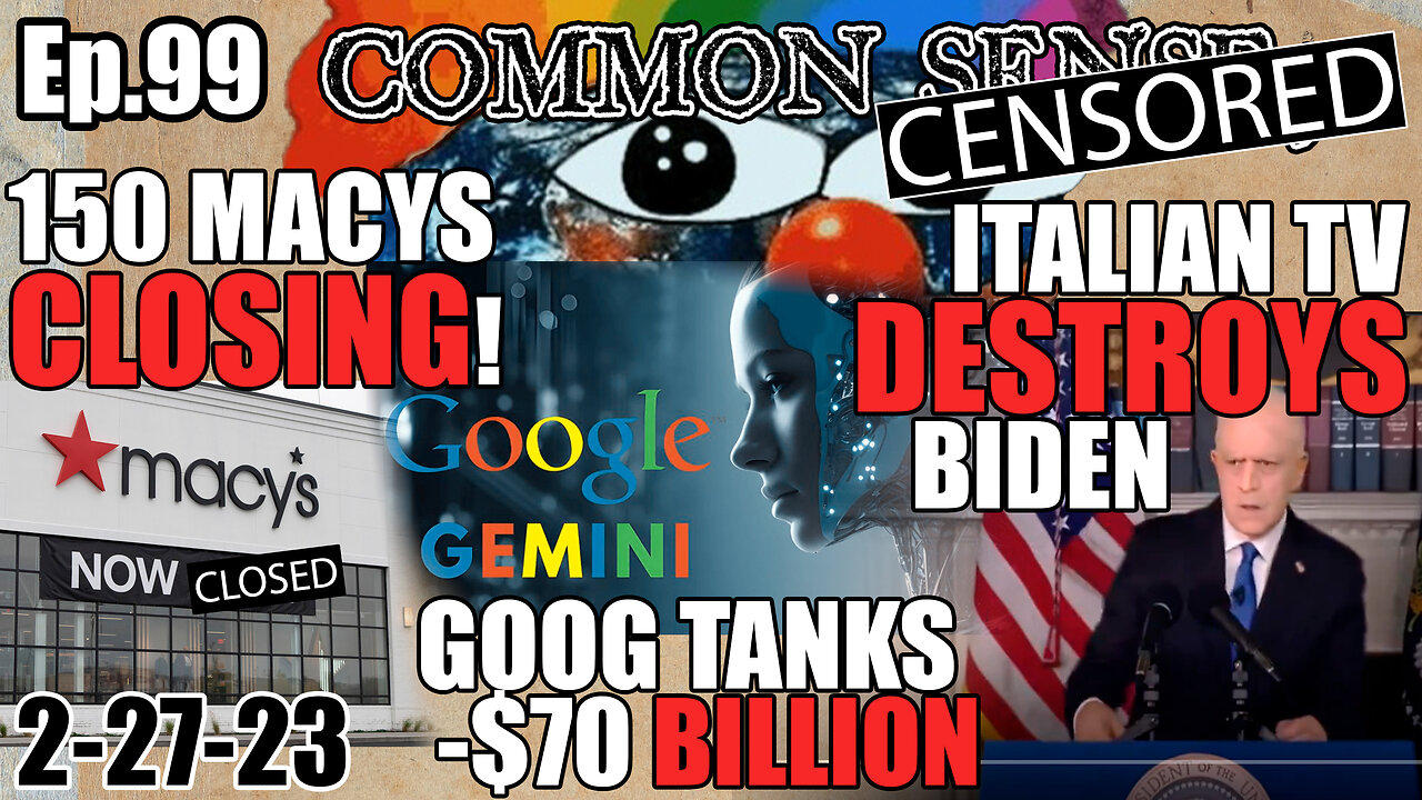 Ep.99 Italian TV Destroys Joe Biden, Google - One News Page VIDEO
