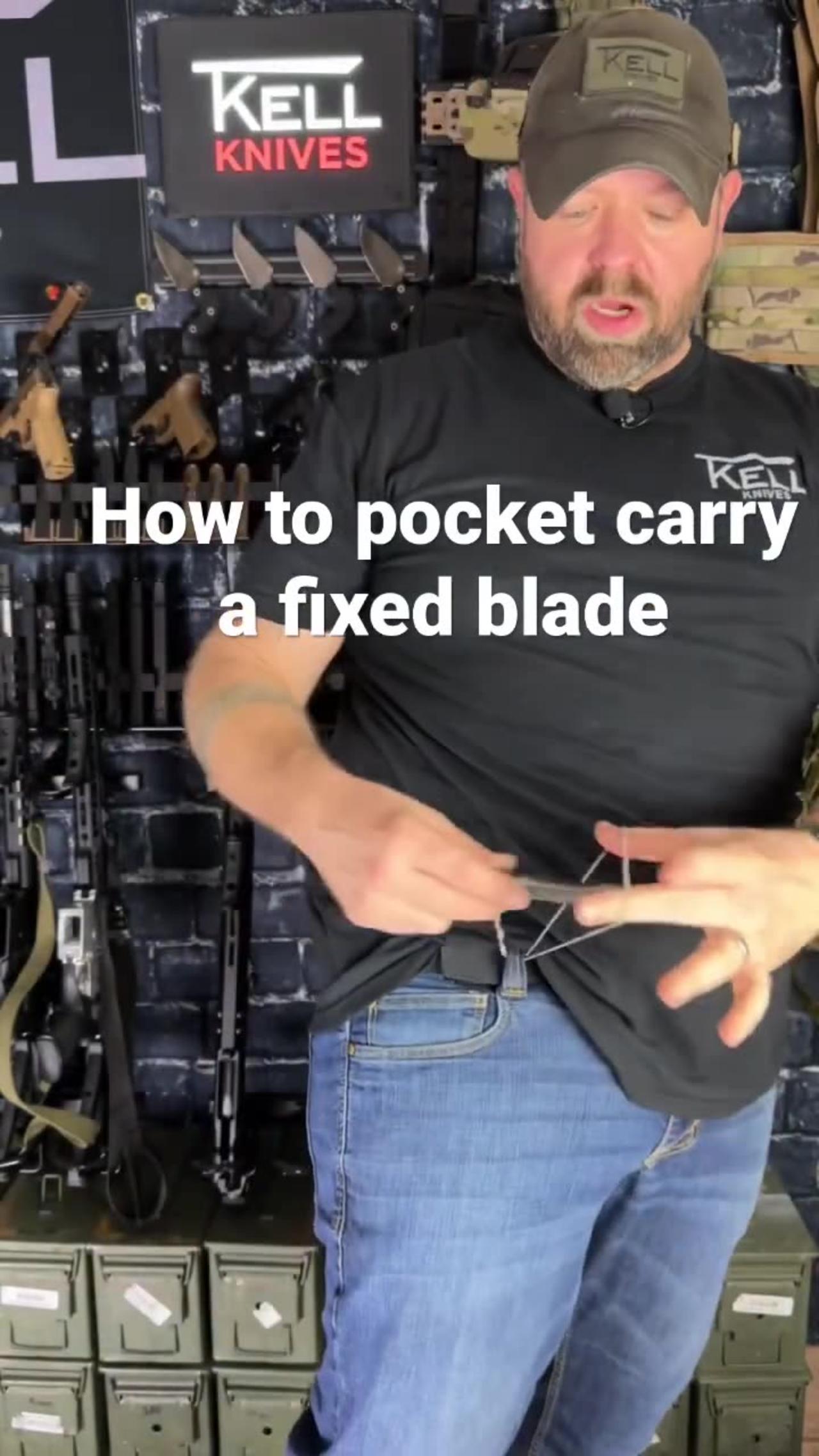 2 EASY Ways To Pocket Carry A Fixed Blade - - One News Page VIDEO