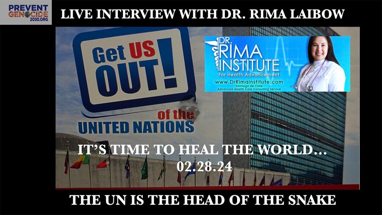 DR. RIMA LAIBOW: HEALING THE WORLD - One News Page VIDEO