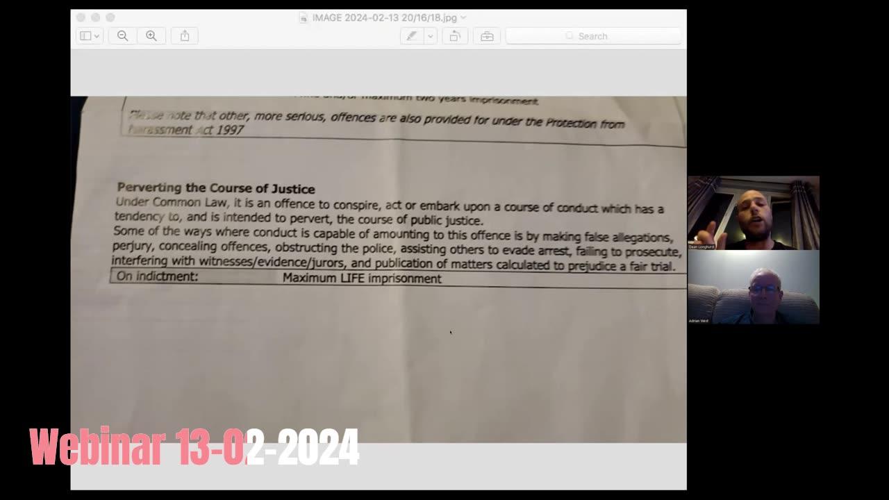 Perverting The Course Of Justice, Under Common - One News Page VIDEO