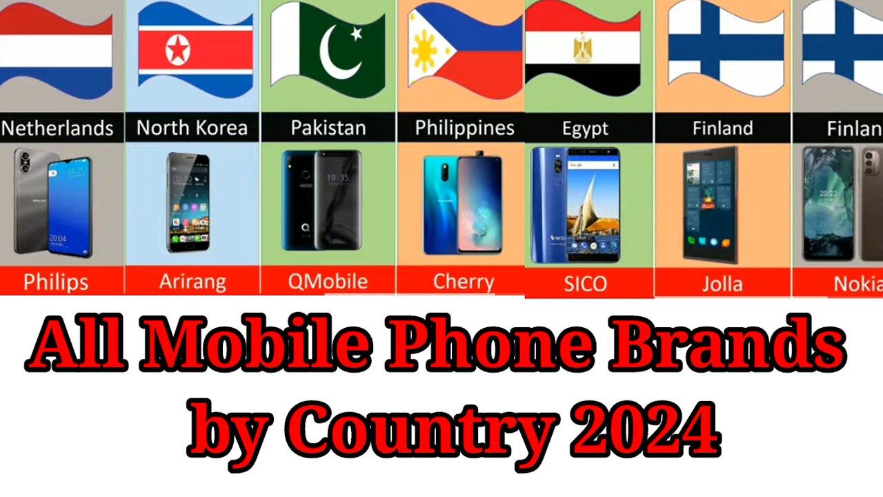 All Mobile Phone Brands From Different Countries - One News Page VIDEO
