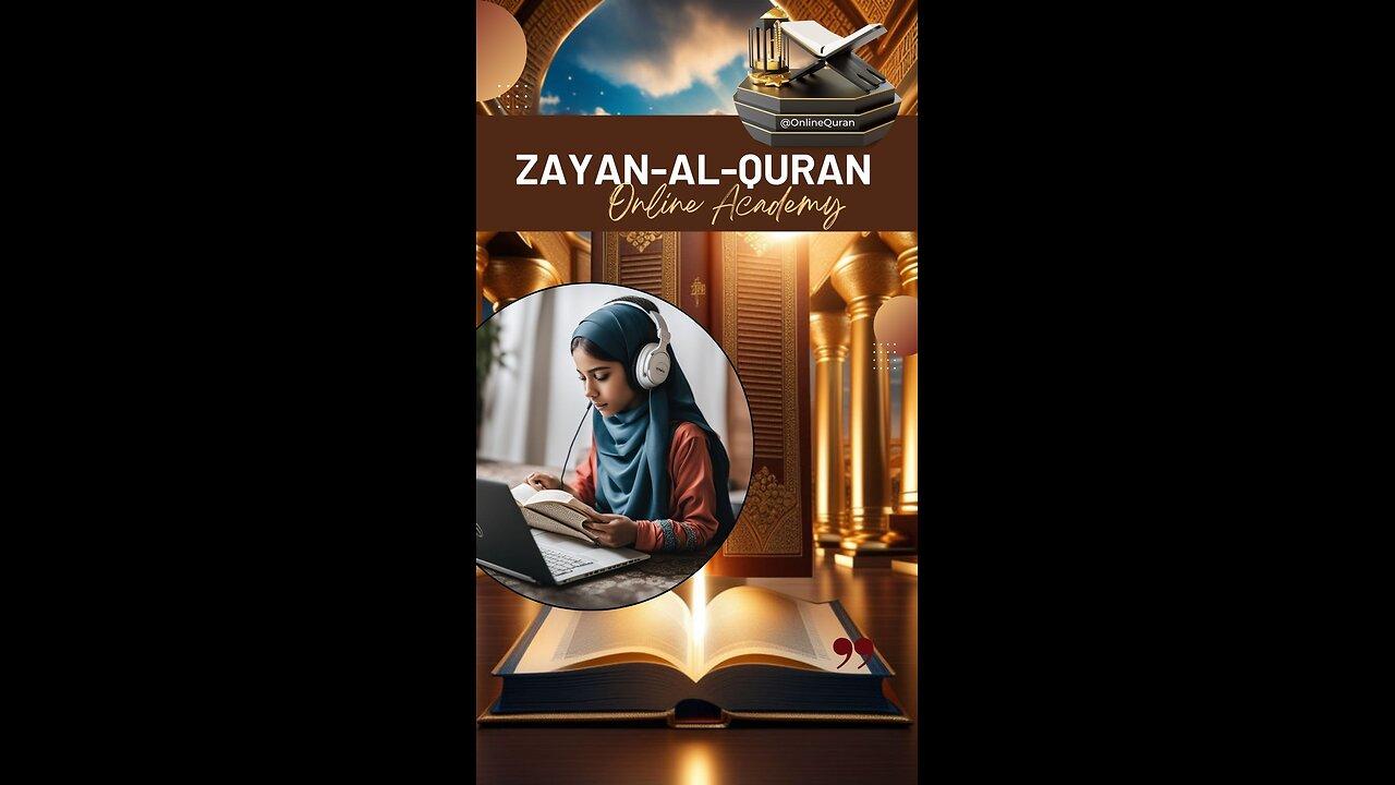 Zayan-al-Quran Online Academy course available - One News Page VIDEO