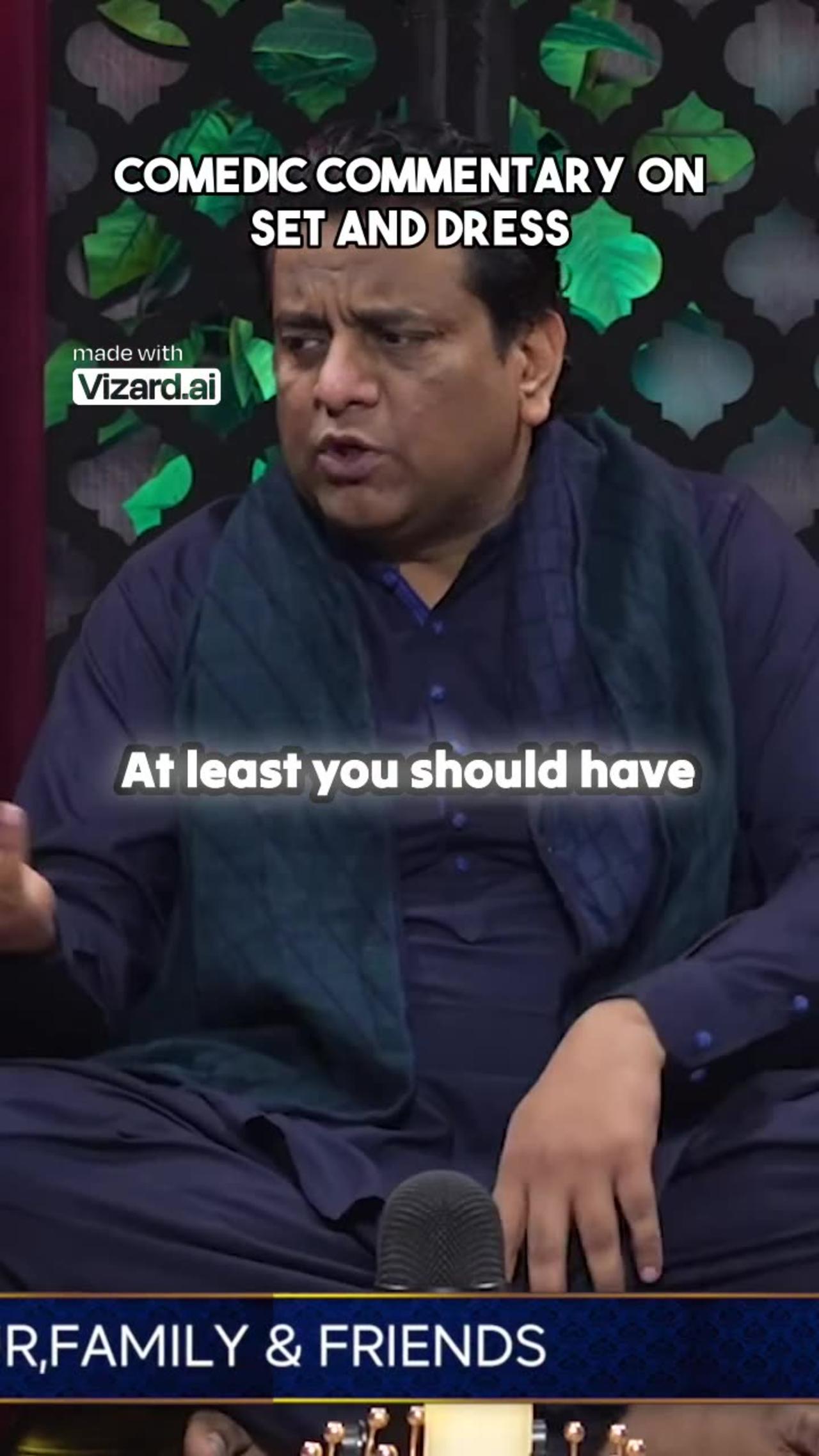 Comedic Commentary on Set and Dress - One News Page VIDEO