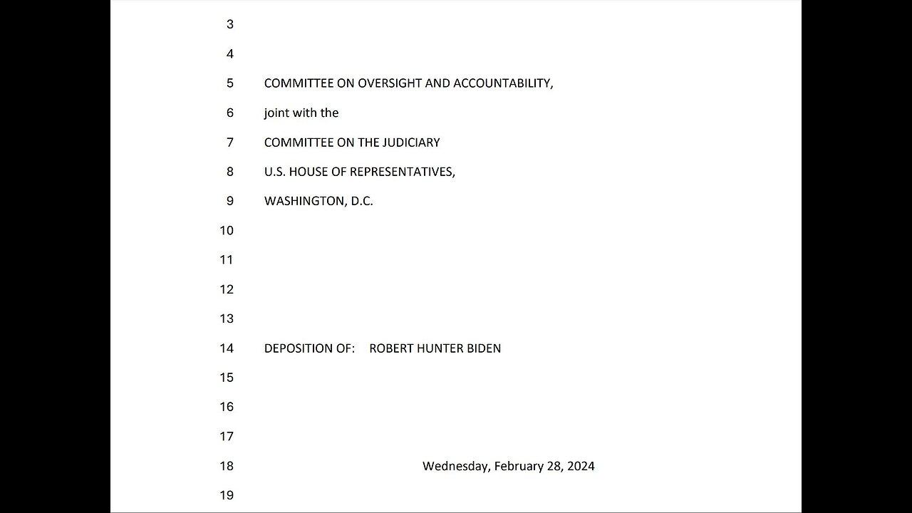 What Did Hunter Actually Say In His Testimony? - One News Page VIDEO