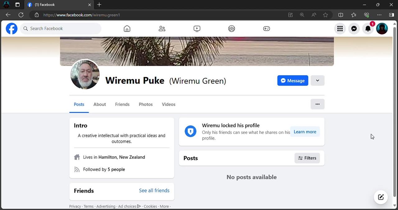 Wiremu Puke - One News Page VIDEO