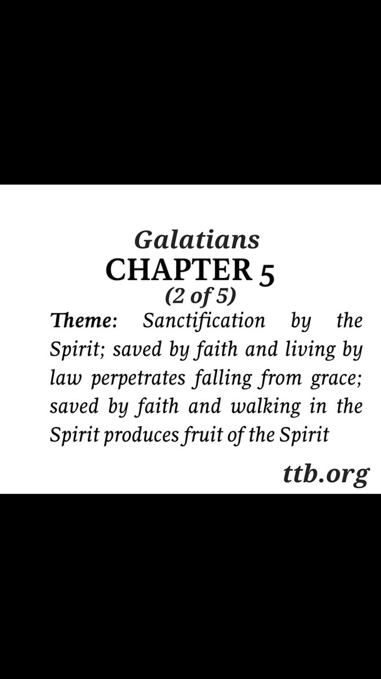 Galatians Chapter 5 (Bible Study) (2 of 5) - One News Page VIDEO