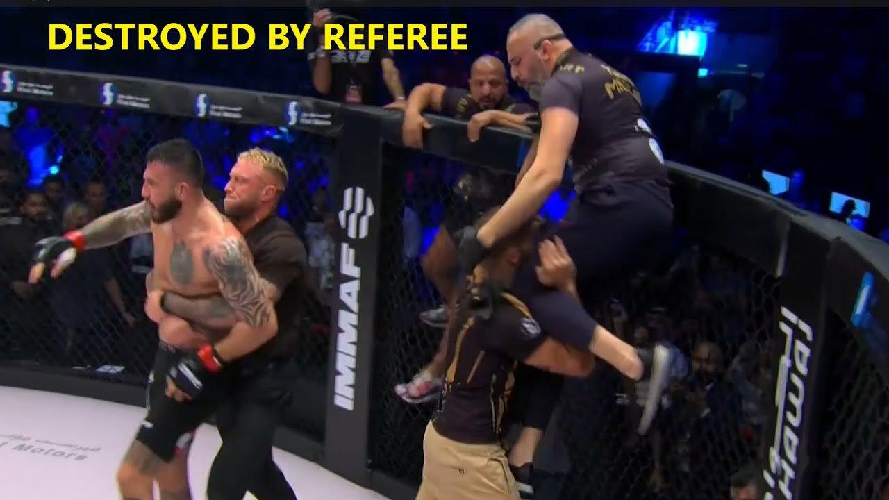 Referees vs Fighters - Craziest And Funniest - One News Page VIDEO