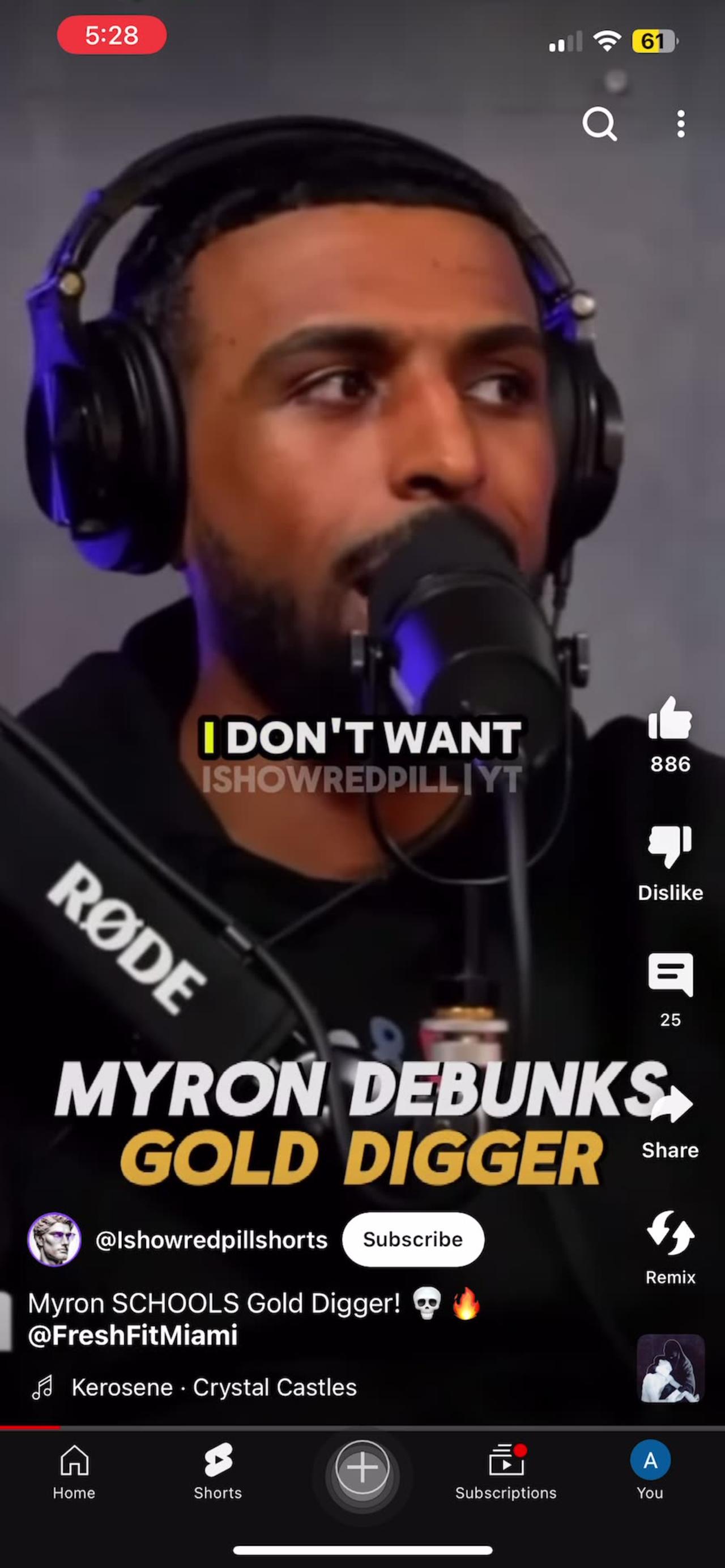 Myron SCHOOLS Gold Digger! #redpill #myrongaines - One News Page VIDEO