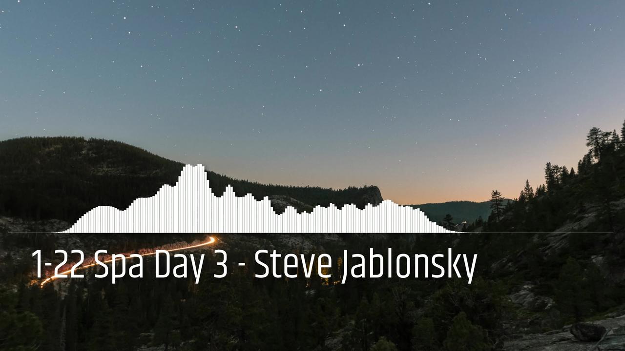 1-22 Spa Day 3 - Steve Jablonsky - One News Page VIDEO