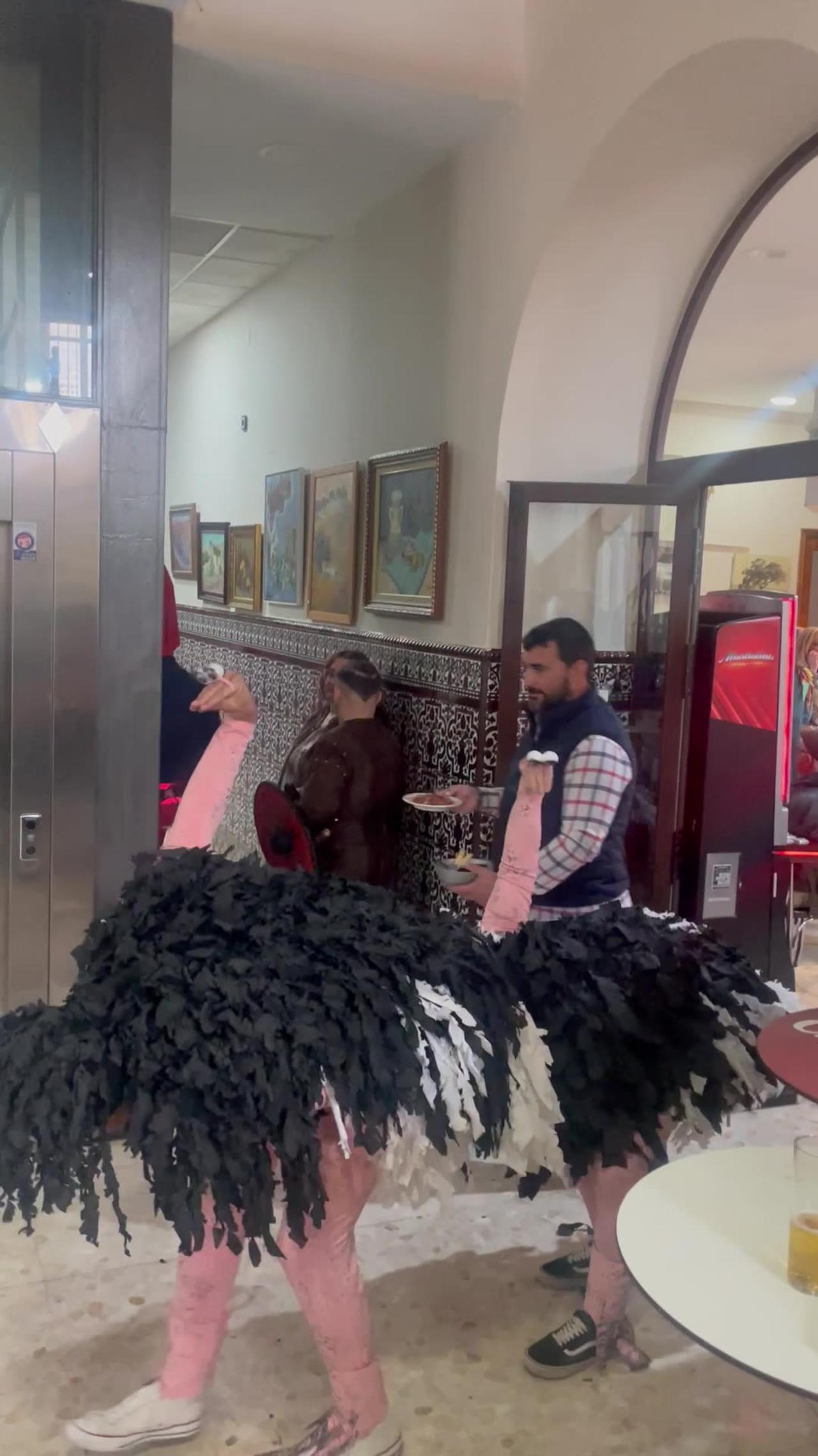 Carnival Costume Turns People Into Ostriches - One News Page VIDEO