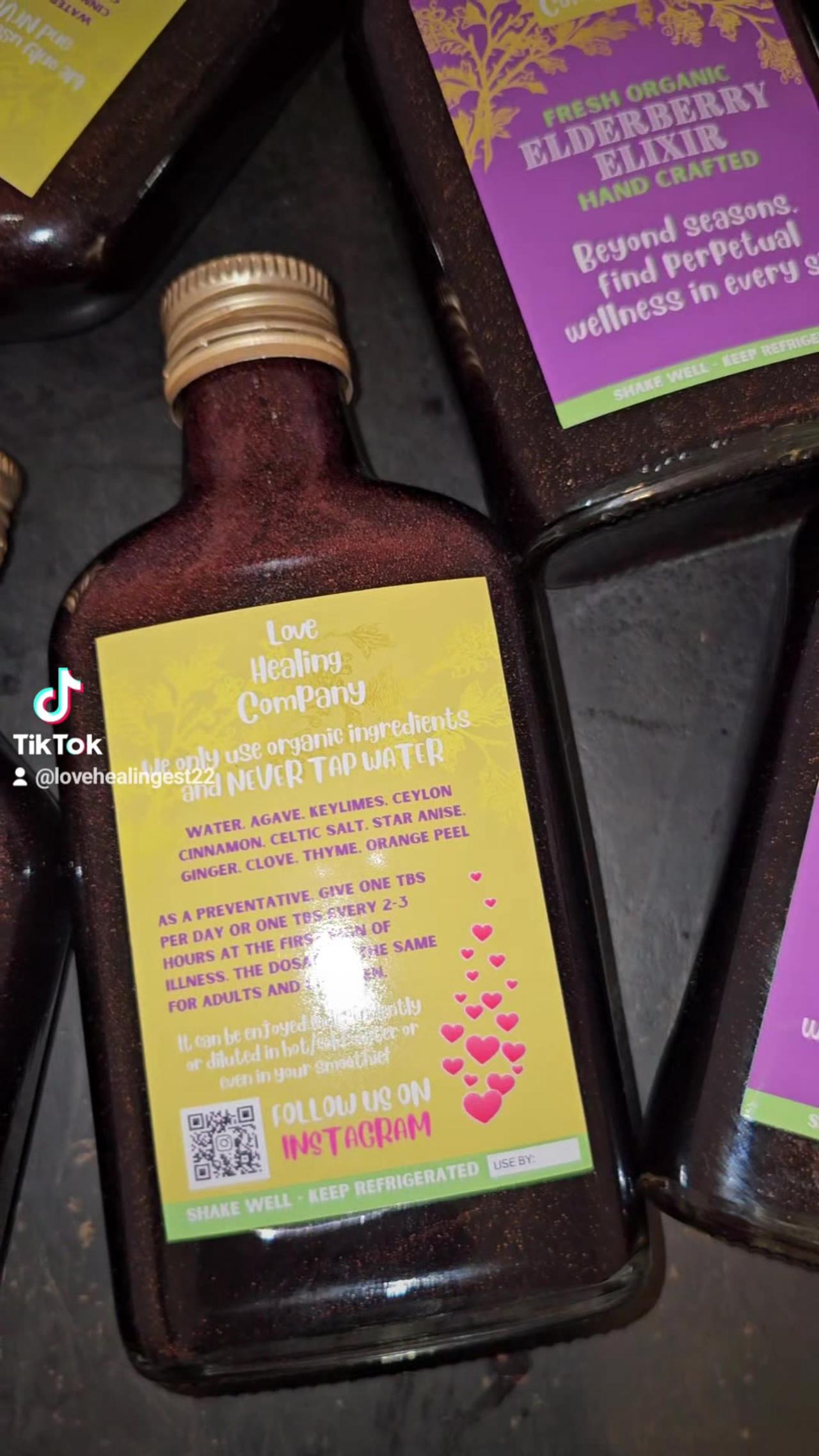 New Elderberry Elixir Labels for The Love - One News Page VIDEO