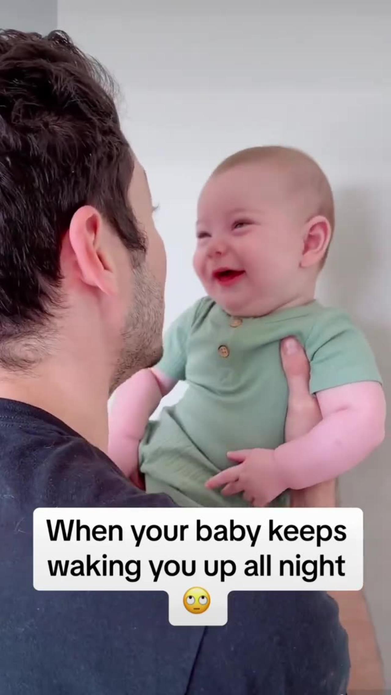 When your baby keep stand up all night - One News Page VIDEO