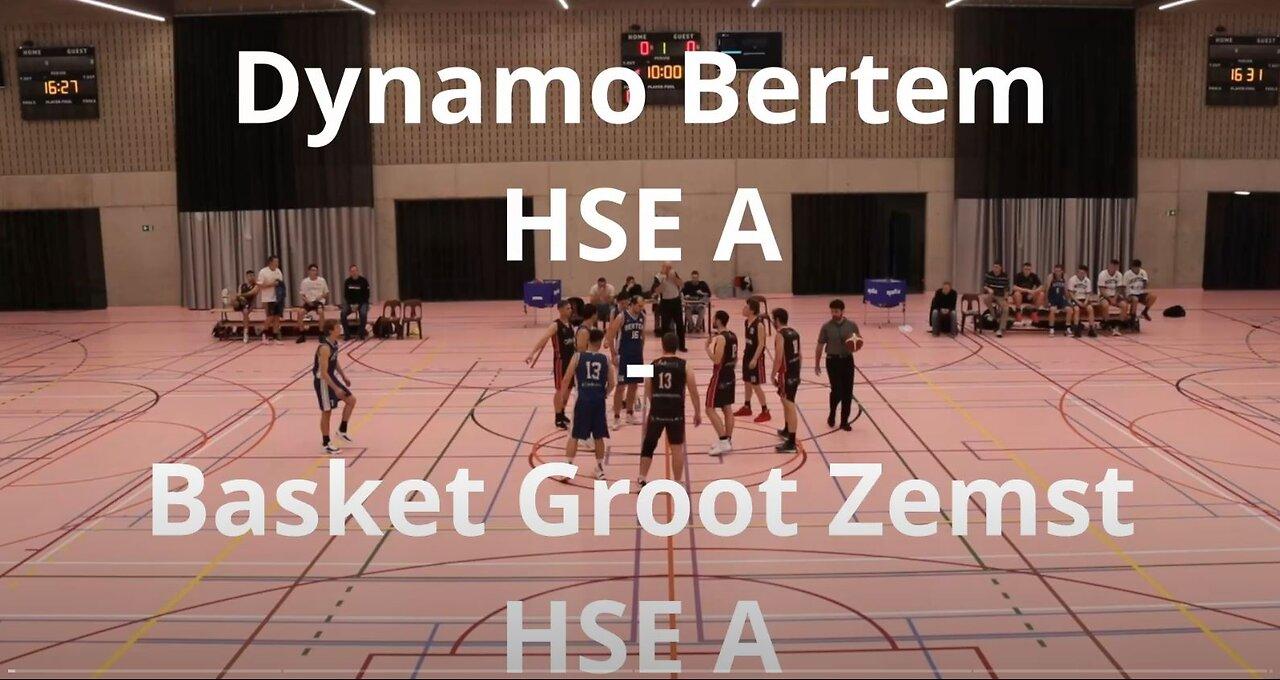Dynamo Bertem HSE A - Basket Groot Zemst HSE A - - One News Page VIDEO