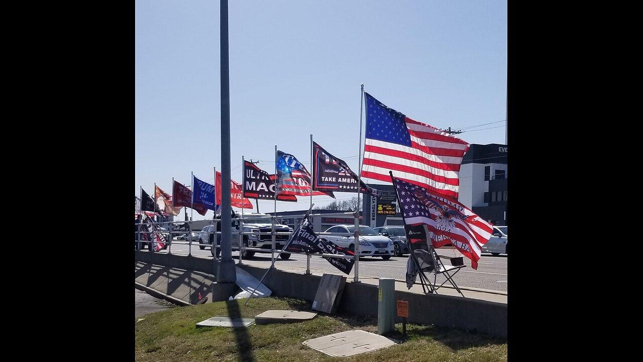 All In For Trump Live Flag Wave Event - One News Page VIDEO