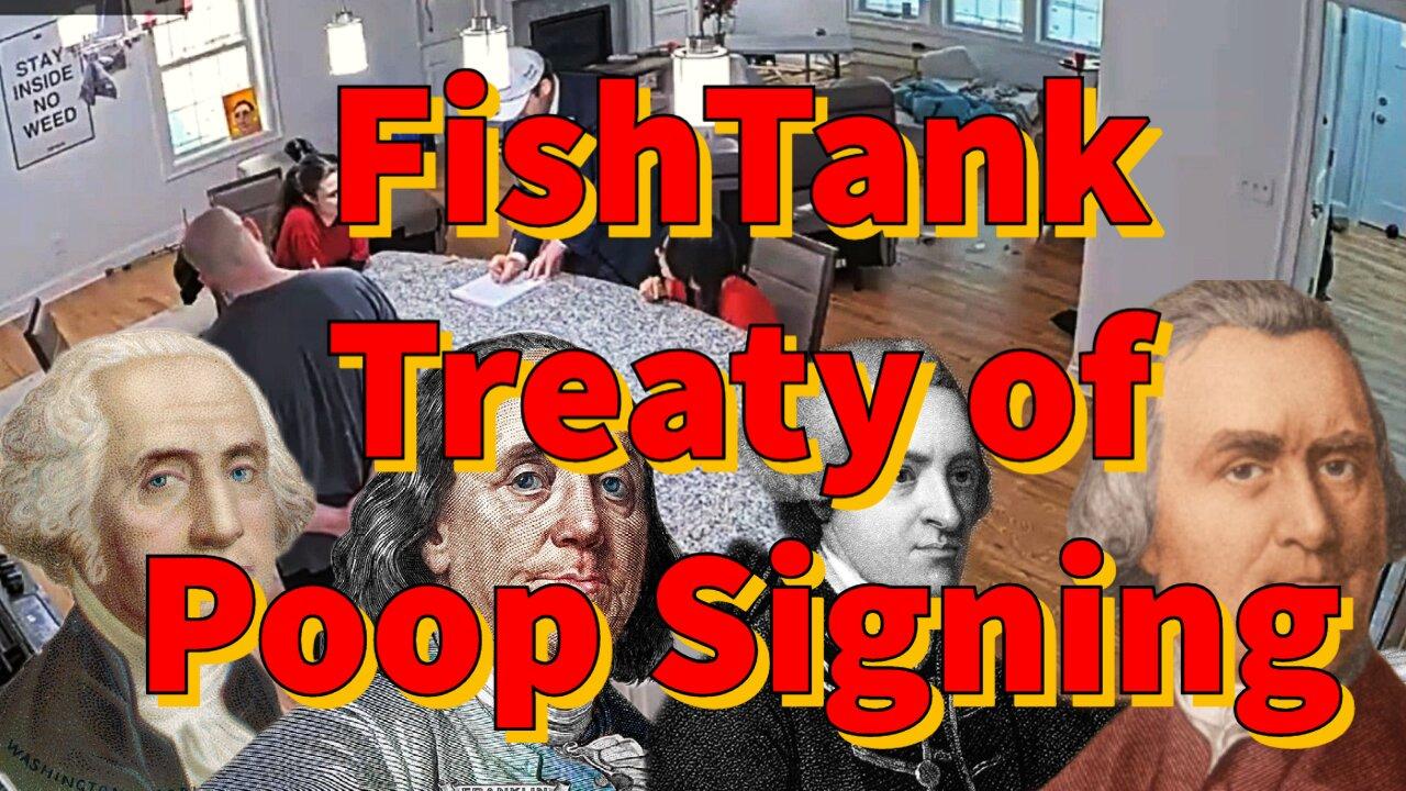 FishTank Treaty of Poop Signing - One News Page VIDEO
