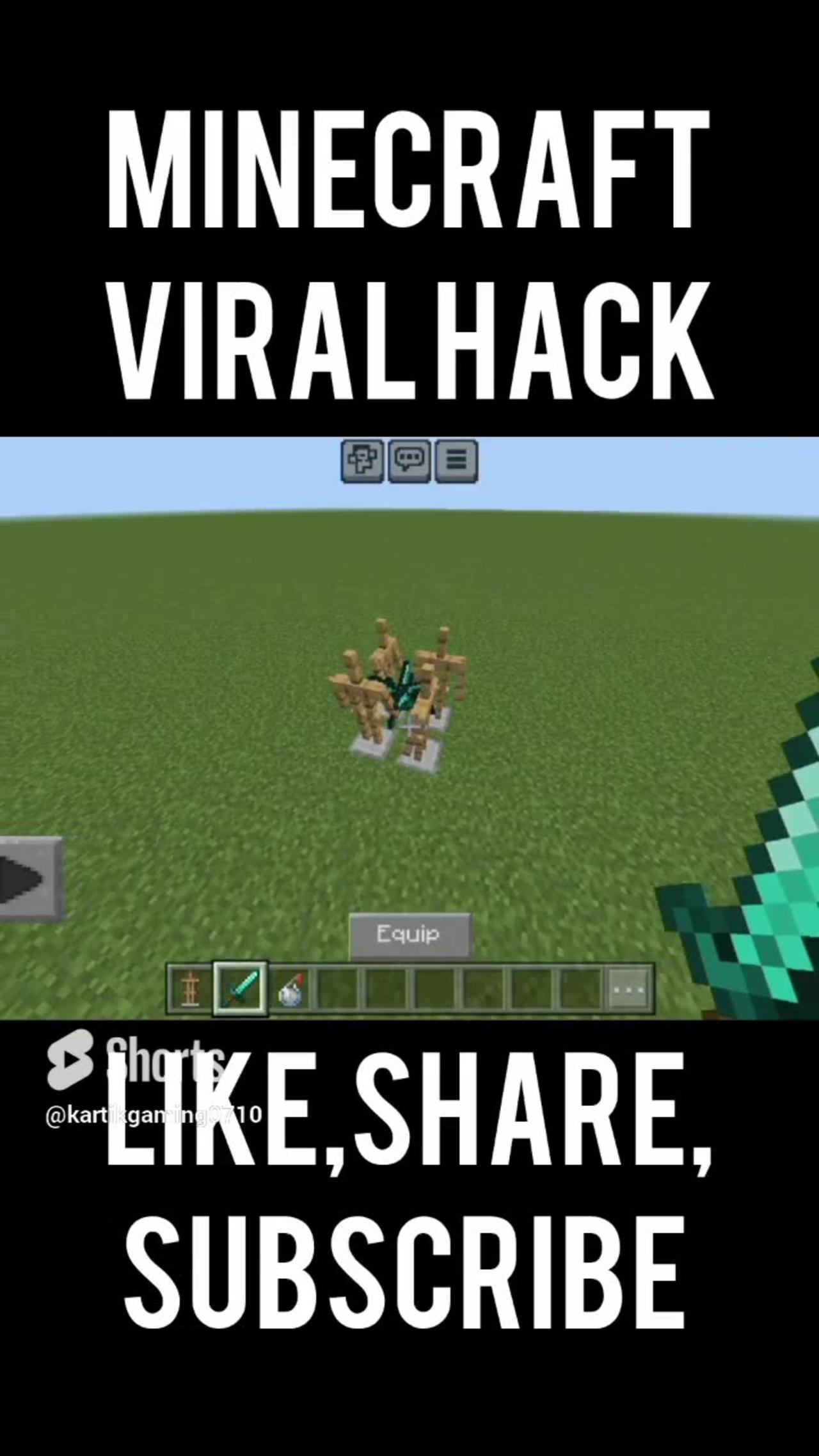Minecraft Armour Stand With Sword Viral Hack - One News Page VIDEO
