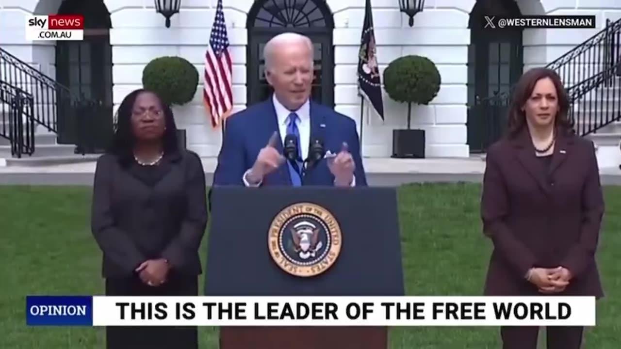 THE LEADER OF THE FREE WORLD CAN'T SPEAK - One News Page VIDEO