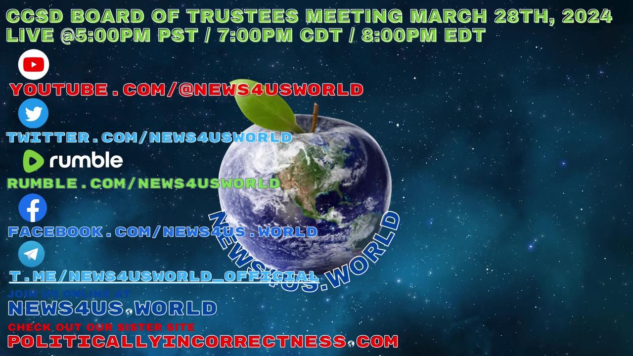 Ccsd Board Of Trustees Meeting March 28th 2024 One News Page Video