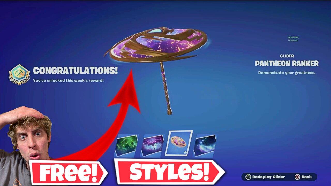 Fortnite Ranked Cup Rewards Custom Glider! - One News Page VIDEO