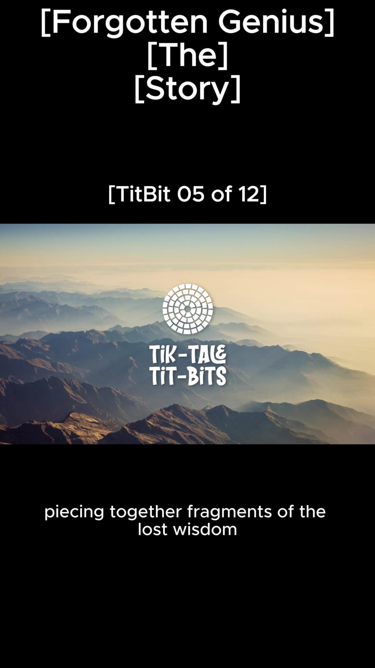 Forgotten Genius - The Story -- TitBit 05 of 12 - One News Page VIDEO