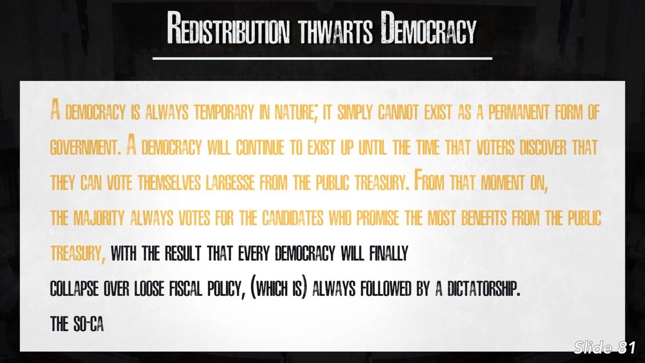 Part 20: You're paying for redistribution. - One News Page VIDEO