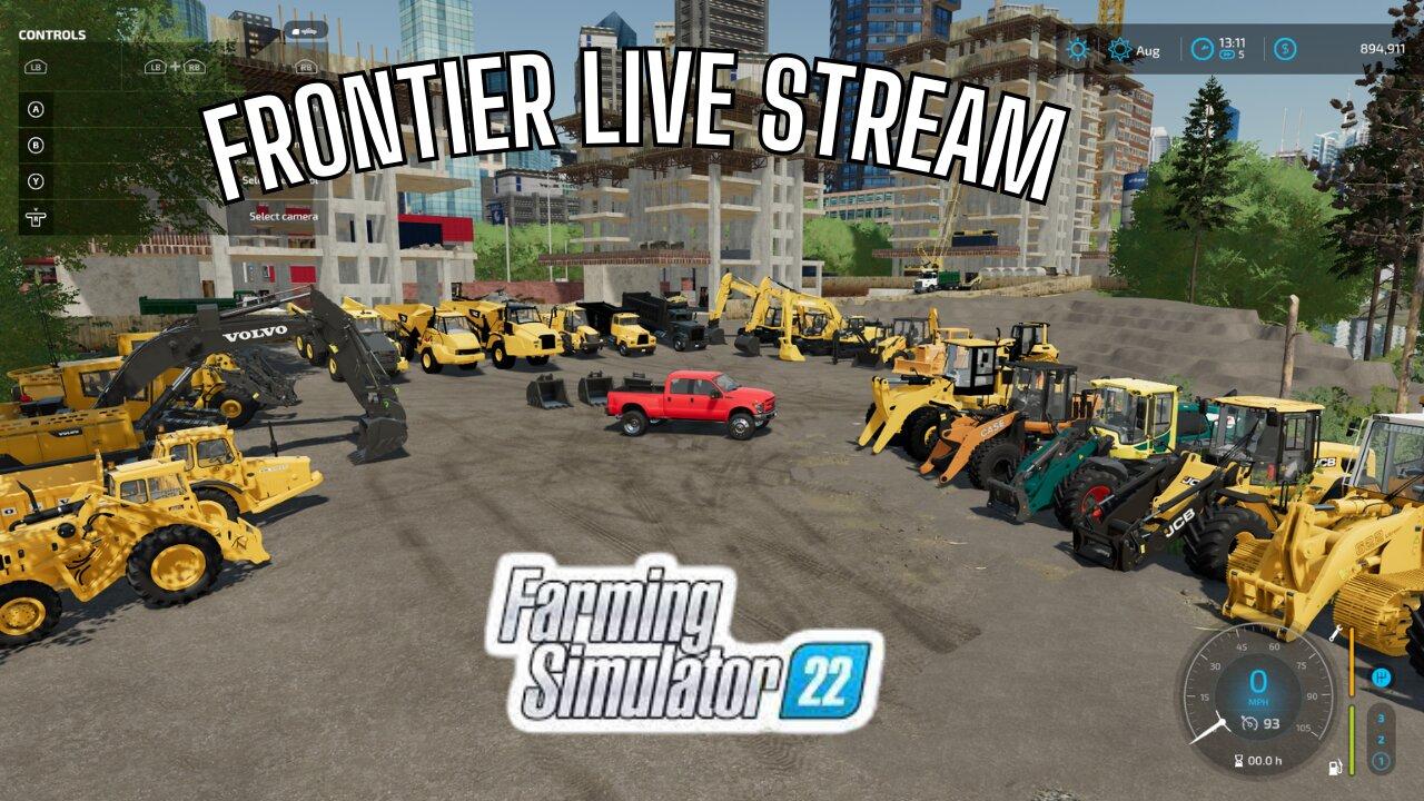 Farming Simulator 22 Live Stream on Frontier MAP - One News Page VIDEO
