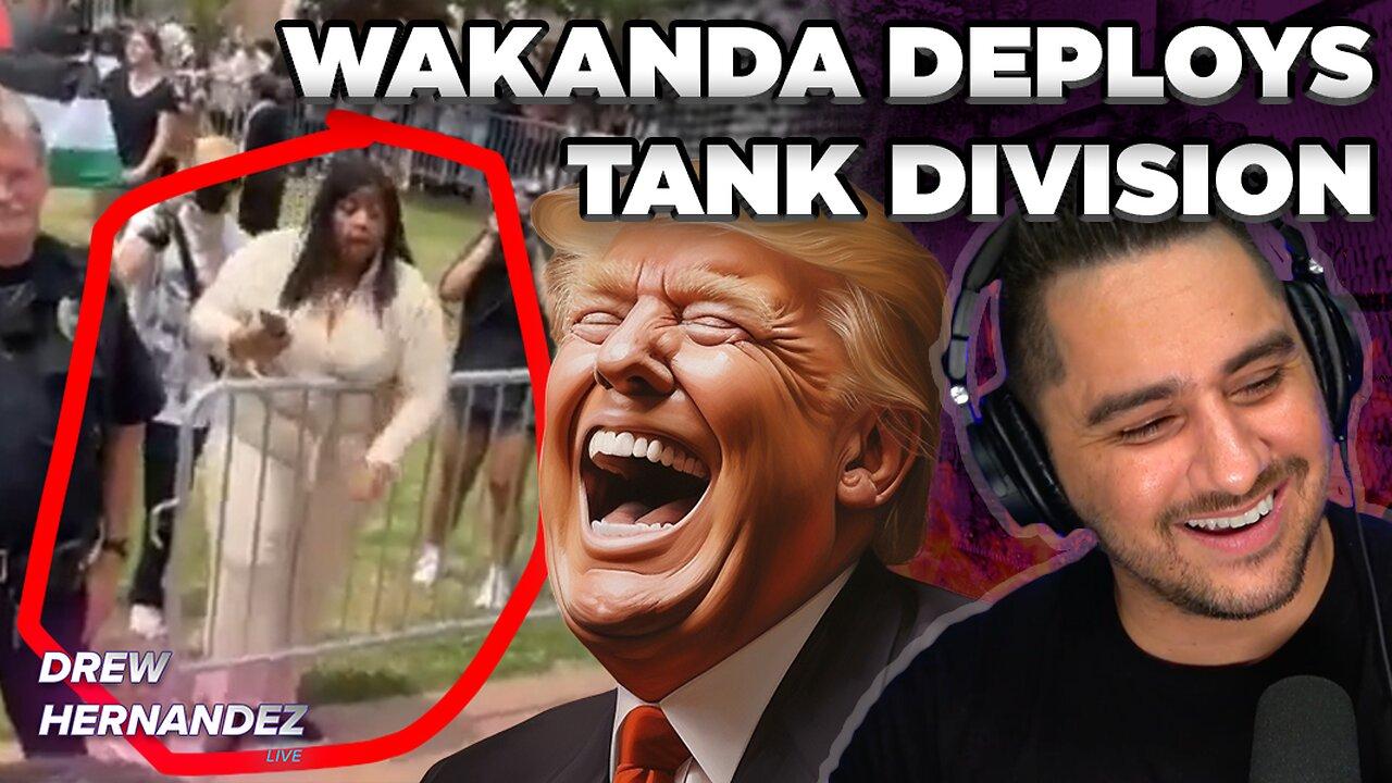 WAKANDA DEPLOYS TANK DIVISION AT UNIVERSITY - One News Page VIDEO