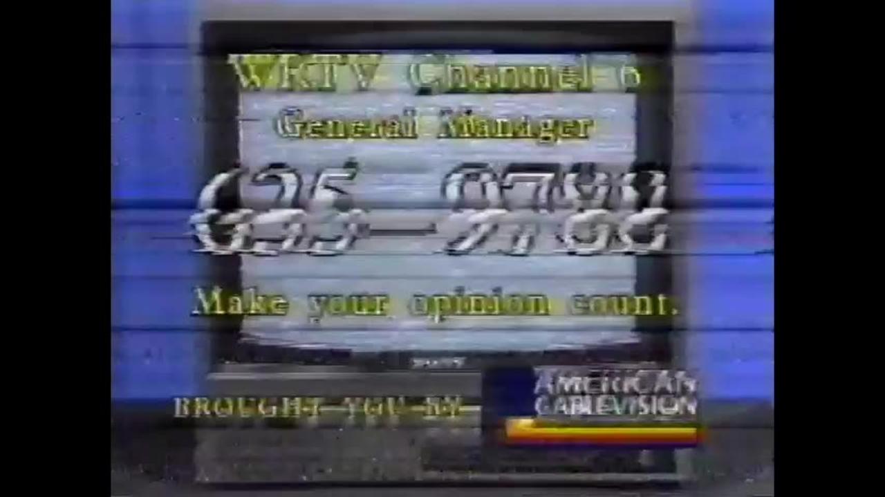 1993 - American Cablevision in Dispute With WRTV - One News Page VIDEO
