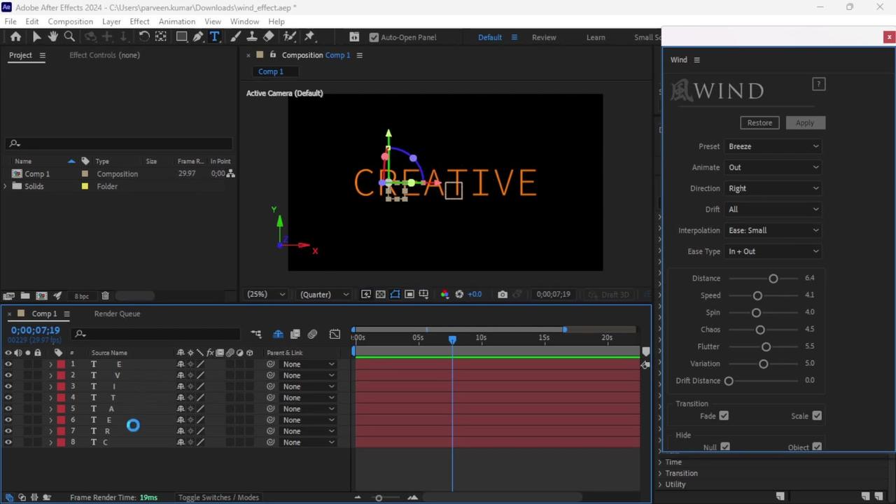 Introducing Wind Natural Motion Simulation Tool - One News Page VIDEO