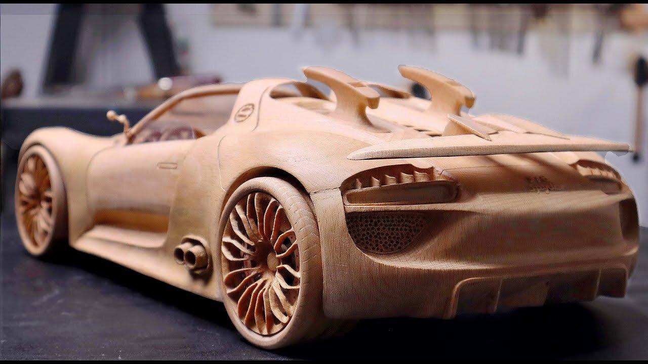 How to Make a Wooden Car Porsche 918 out of wood - One News Page VIDEO