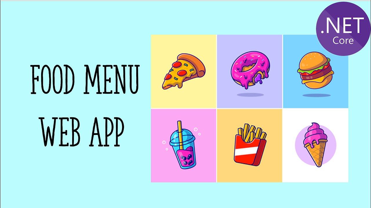 ASP.NET Core Tutorial - Food Menu Web App - One News Page VIDEO ASP.NET Core Tutorial - Food Menu Web App - One News Page VIDEO