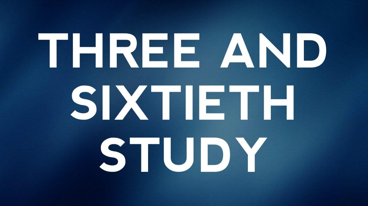 Three and Sixtieth Study - One News Page VIDEO