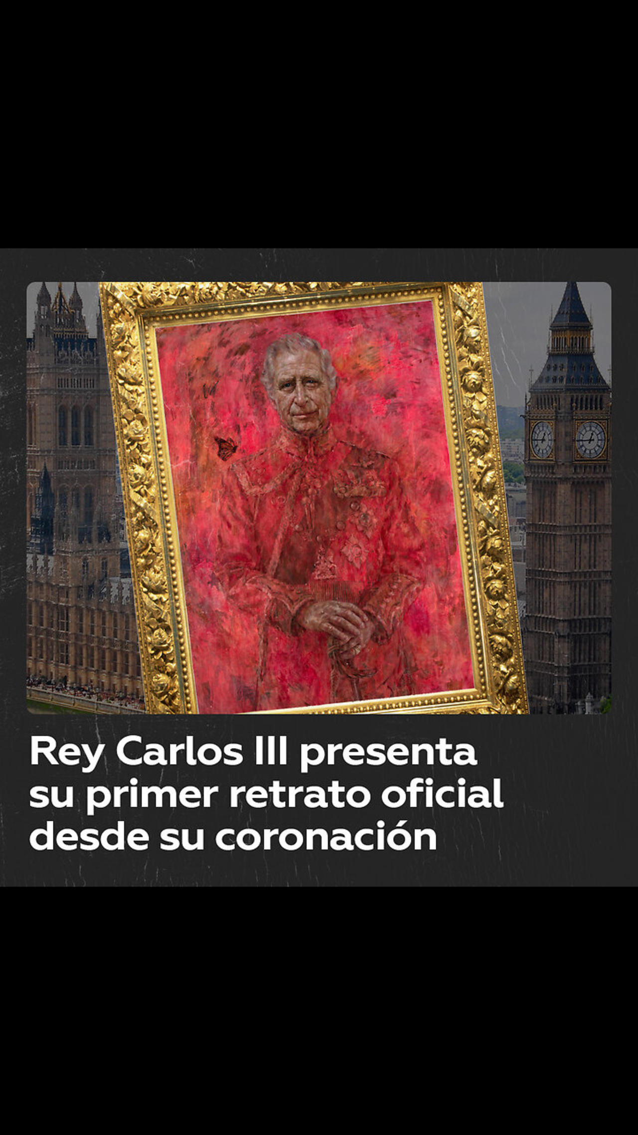 El rey Carlos presenta su primer retrato oficial - One News Page VIDEO