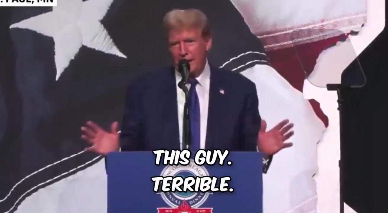 CLASSIC: Trump Turns Wobbly Podium Into Comedy - One News Page VIDEO