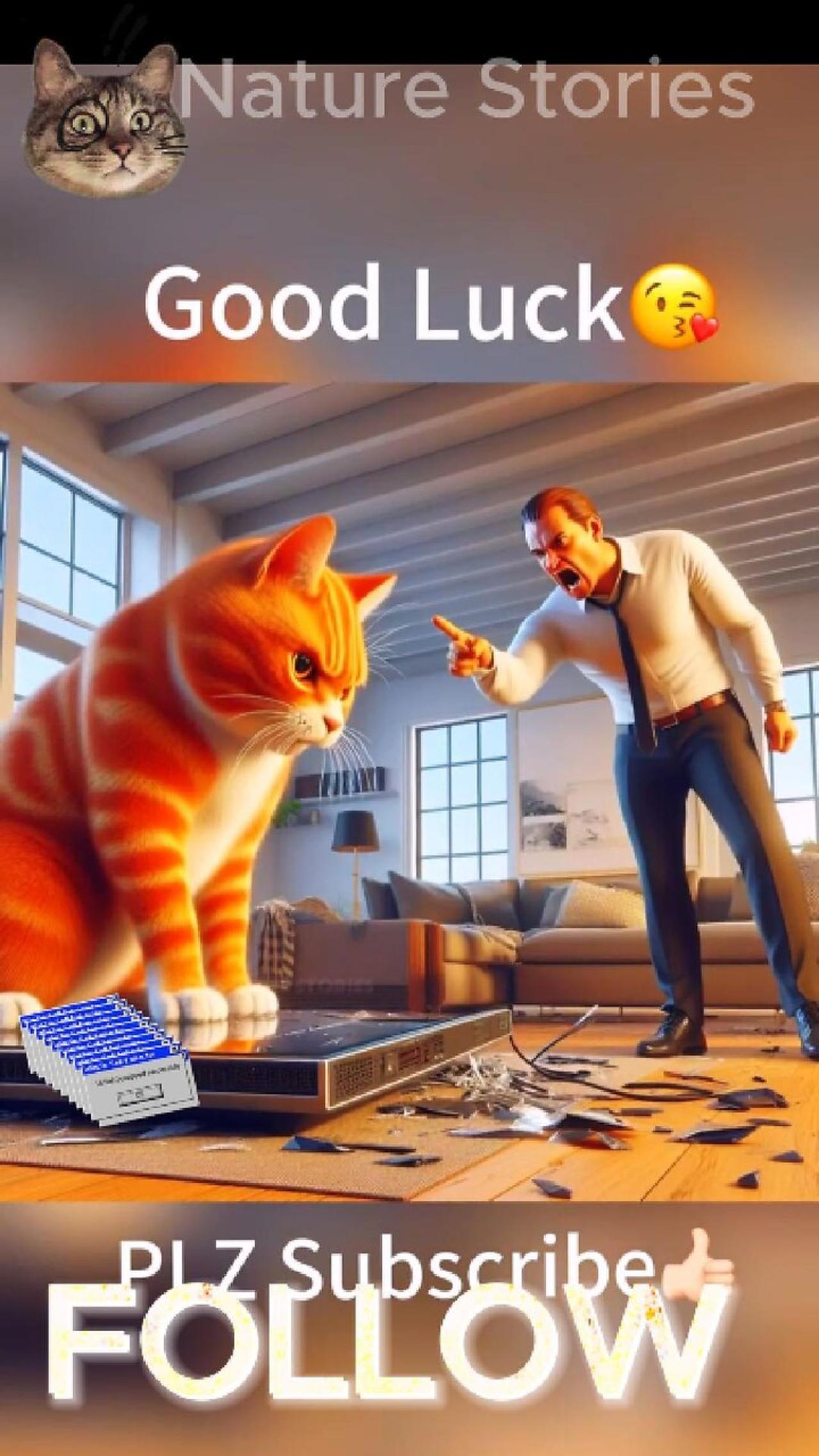 Cat causing chaos #aiimages #funnycats #catvi - One News Page VIDEO