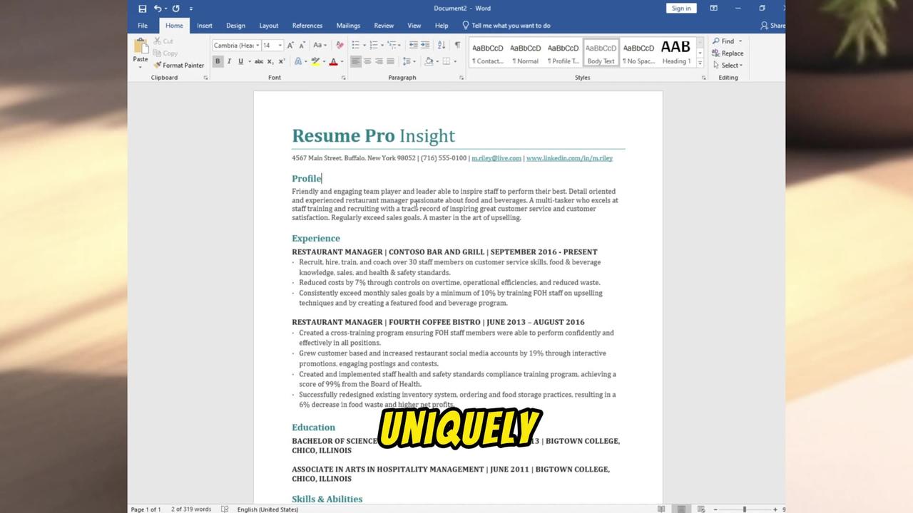 How to make Resume In MS Word Free - One News Page VIDEO