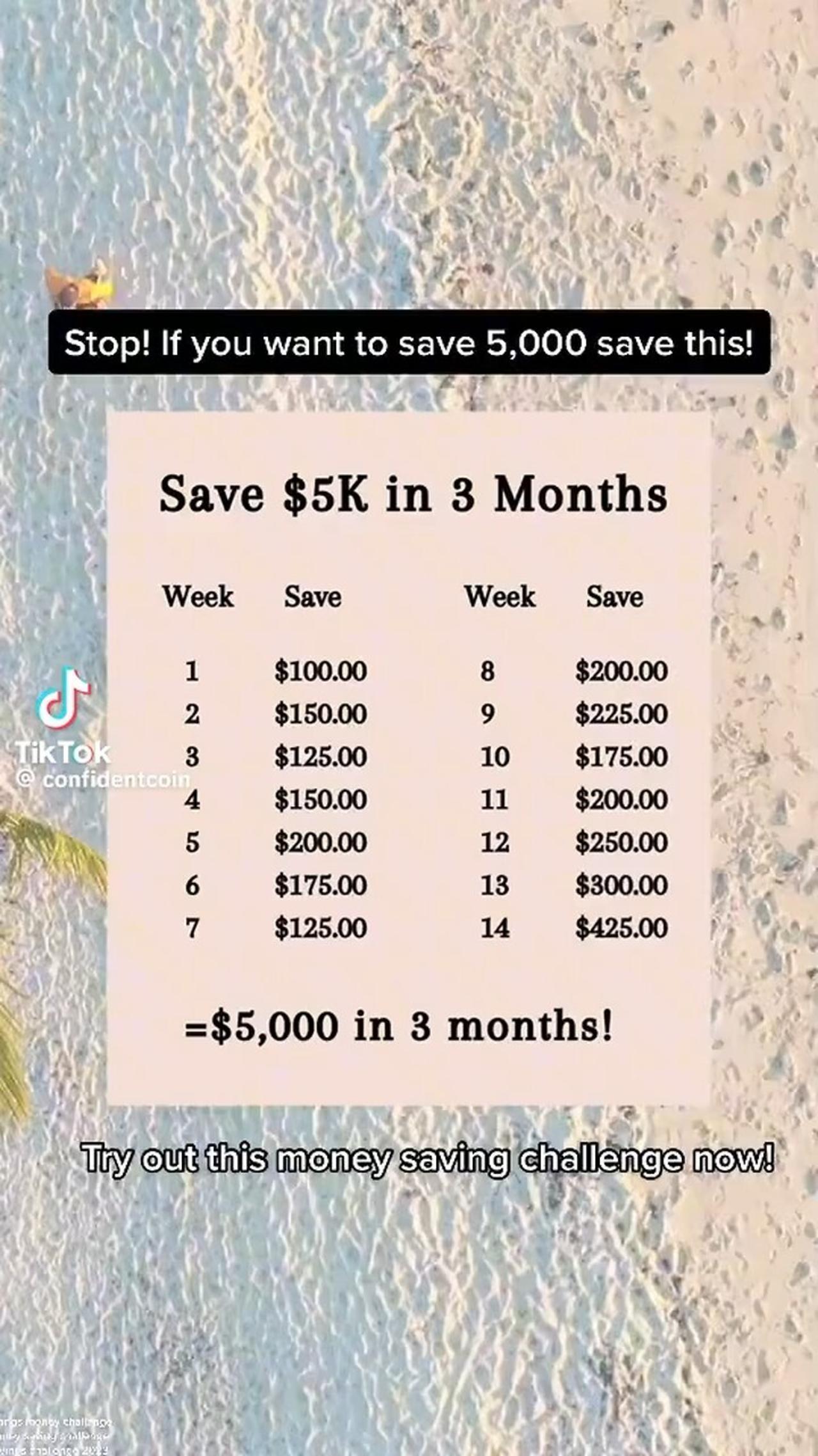 How to save 5k in 3 months - One News Page VIDEO