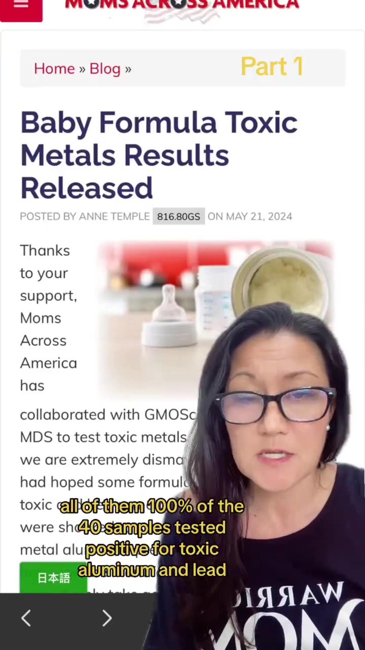 Toxic Metals In Baby Formula - One News Page VIDEO