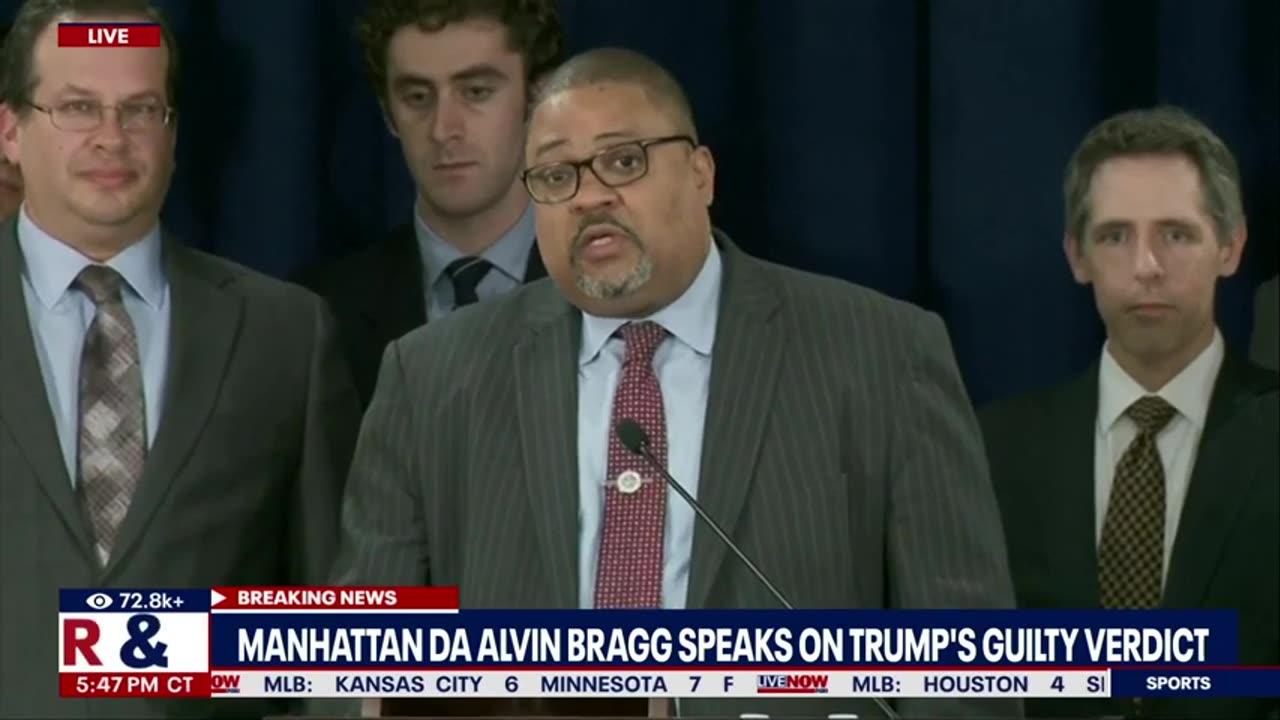 DA Bragg comments on Trump trial conviction on - One News Page VIDEO