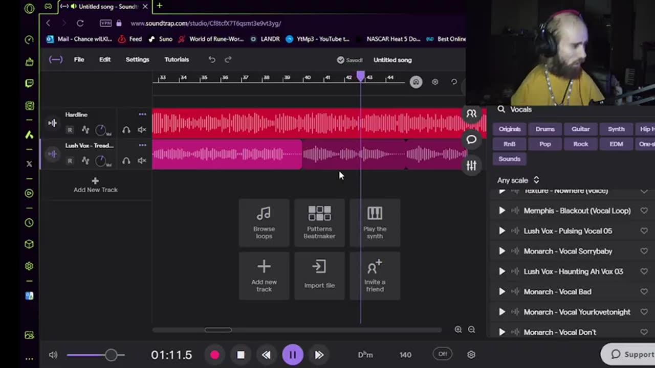Cyraxx live on YT. "Music Production - One News Page VIDEO