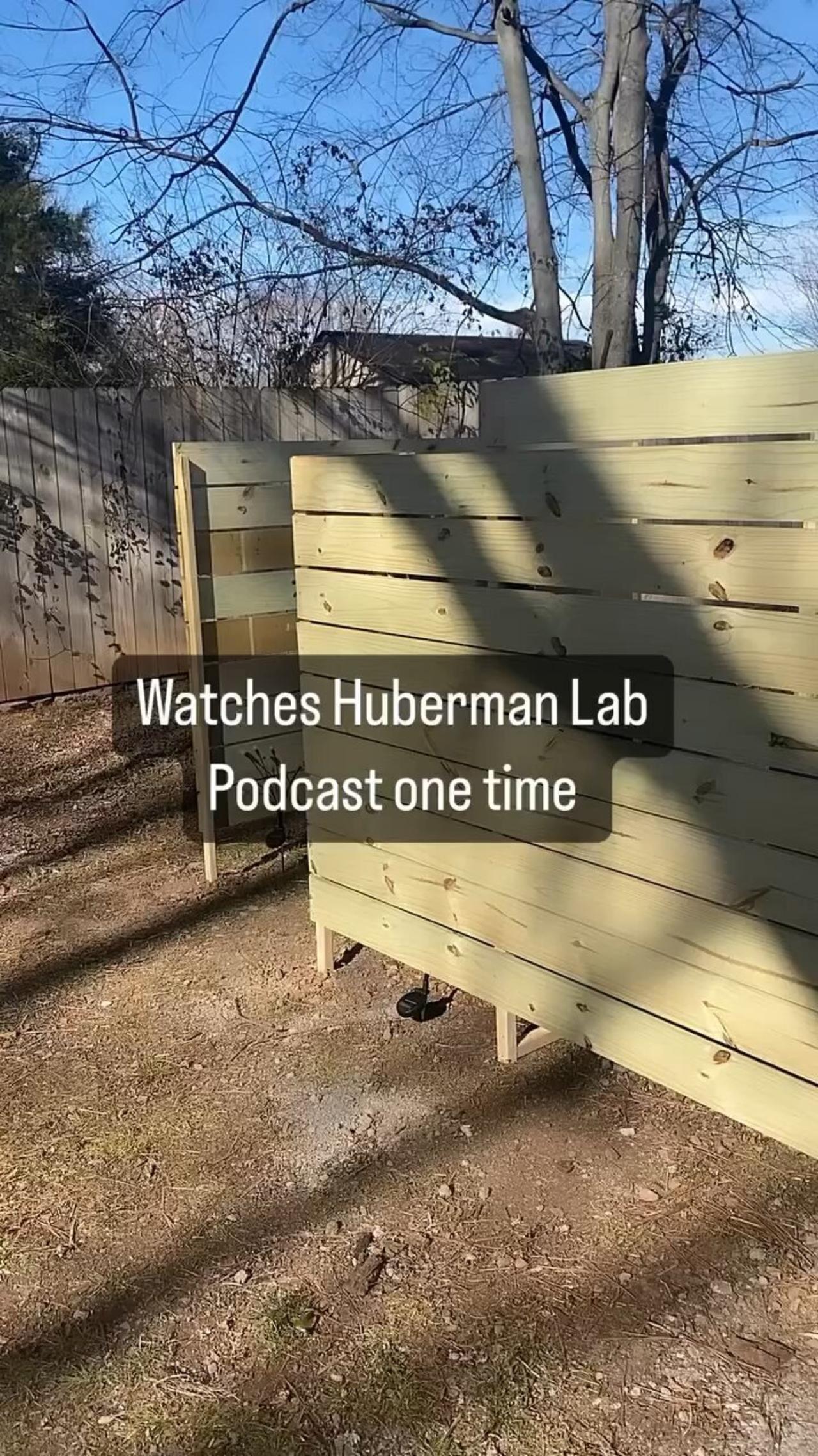 Watches Huberman lab Podcast one time - One News Page VIDEO