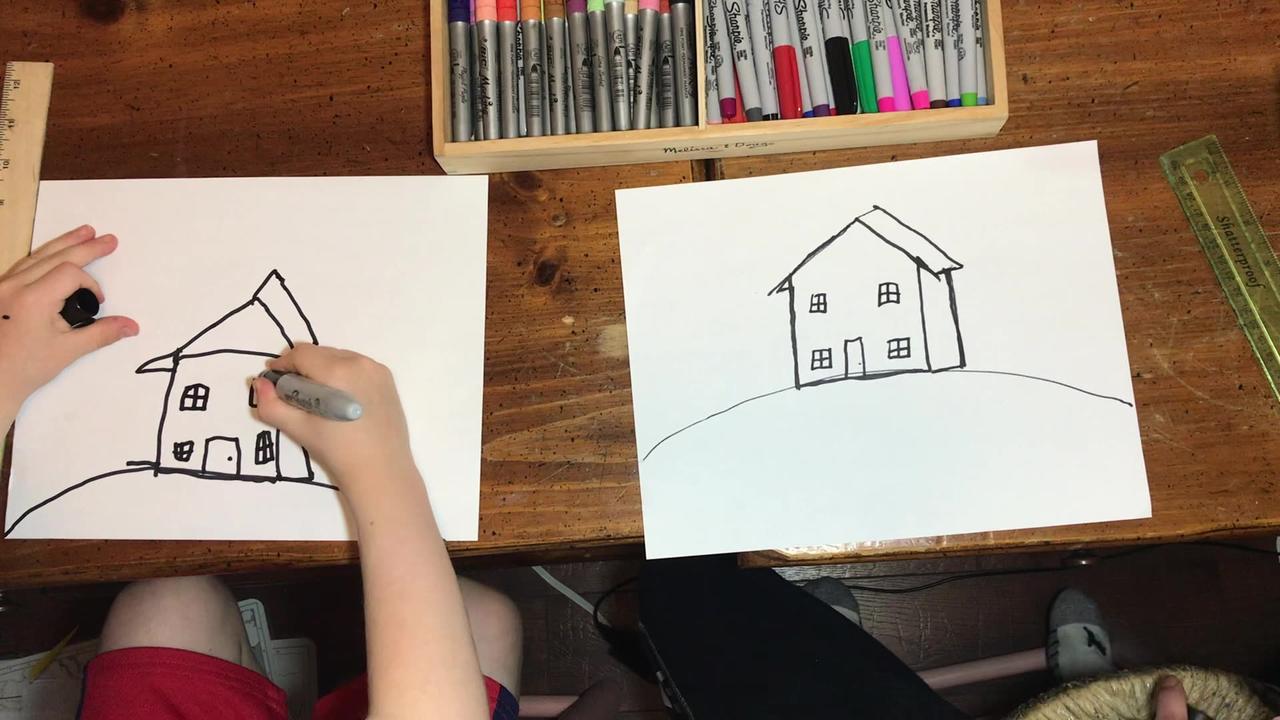 How To Draw a House (Little Brother Knows Best) - One News Page VIDEO