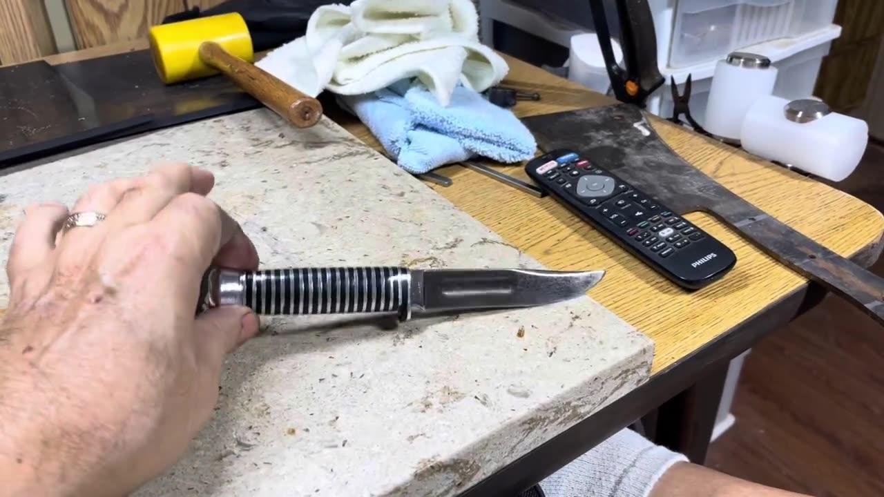 Restored and made a sheath for another knife - One News Page VIDEO